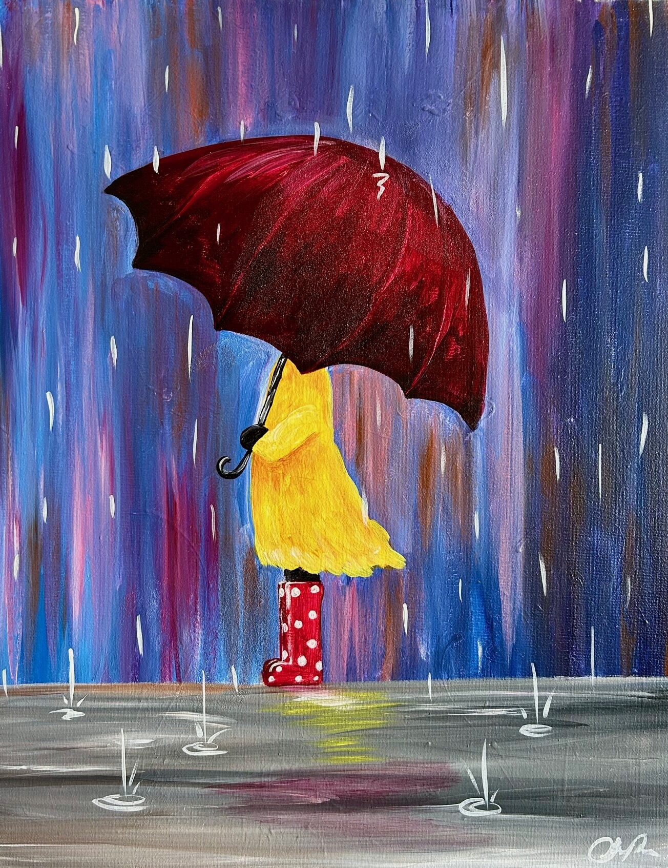 Little Red Umbrella | Painted Studios