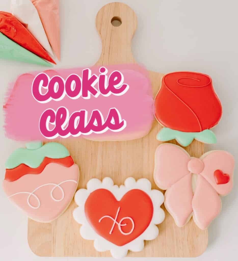 Royal Icing Romance! Cookie Decorating Class: 4 Designs. | Painted Studios