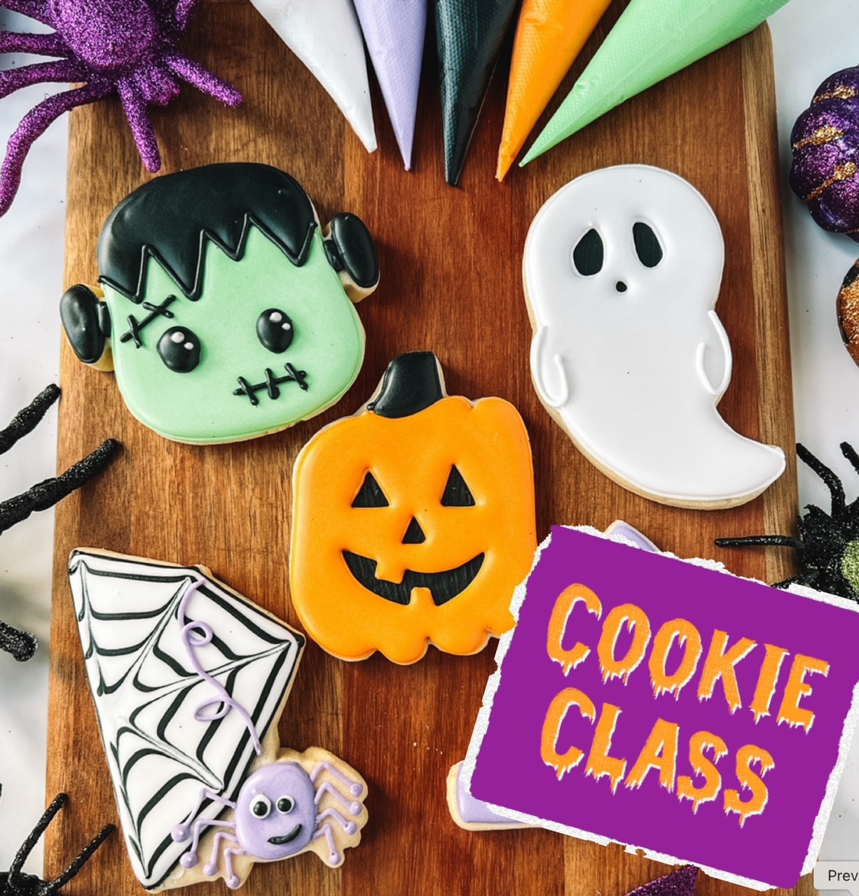 Trick or Treat Yo’ Self. Cookie Decorating Class! 4 Designs. | Painted Studios